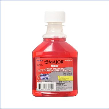 Major Mapap E/S Acetaminophen Liquid 8oz - Pain & Fever Relief