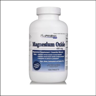 Plus Pharma Magnesium Oxide 400mg 1000 Tablets - Bulk Essential Mineral