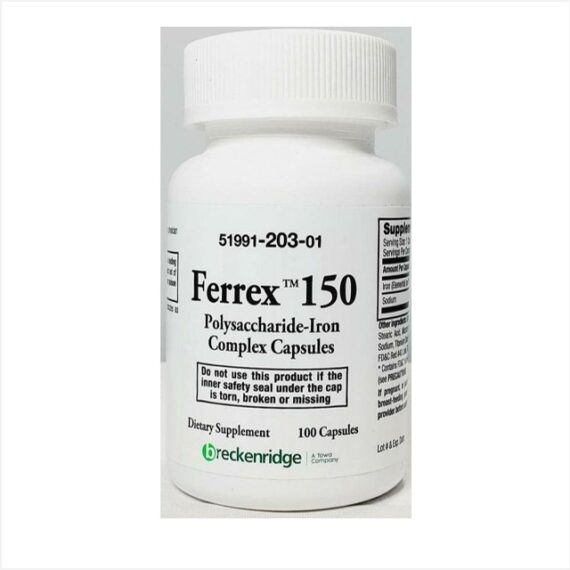 Buy OHM Breckenridge Ferrex 150 Polysaccharide Iron Complex